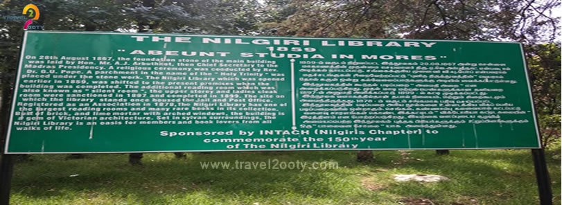 Ooty , Entrance fees, Tourist place